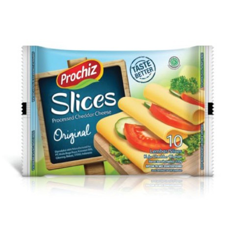 Prochiz Slices Processed Cheddar Cheese Original (10 slices) | Shopee ...