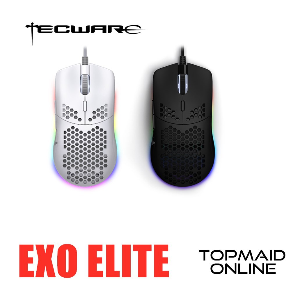 TECWARE EXO ELITE RGB HONEYCOMB DESIGN LIGHT WEIGHT GAMING MOUSE ...