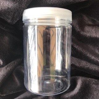 20pcs Balang plastik / plastic jar 500ml with cap and stopper (black ...