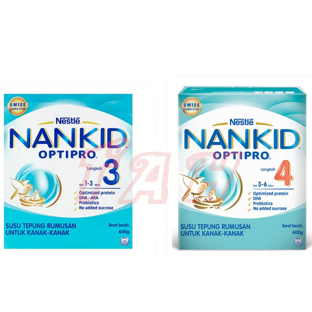 NESTLE NANKID OPTIPRO 3&4 600G(Buy3 free 1) | Shopee Malaysia