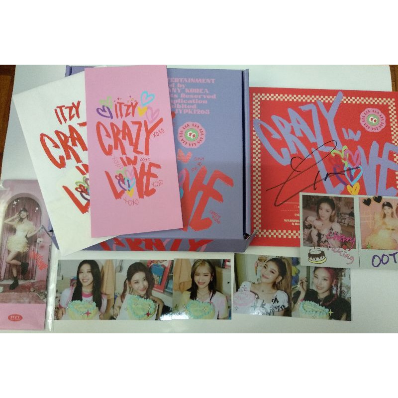 ITZY CRAZY IN LOVE LIA OFFICIAL SIGNED ALBUM (LIA Version) | Shopee ...