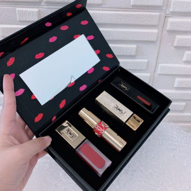 [BUY 1 Free 1] YSL 4in1 Lipstick Gift Set | Shopee Malaysia