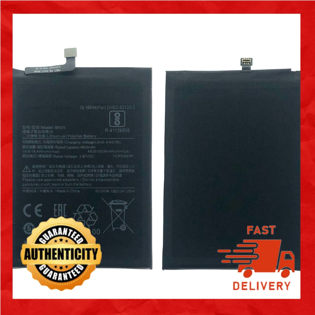 REDMI NOTE 9S BN55 BATTERY | Shopee Malaysia