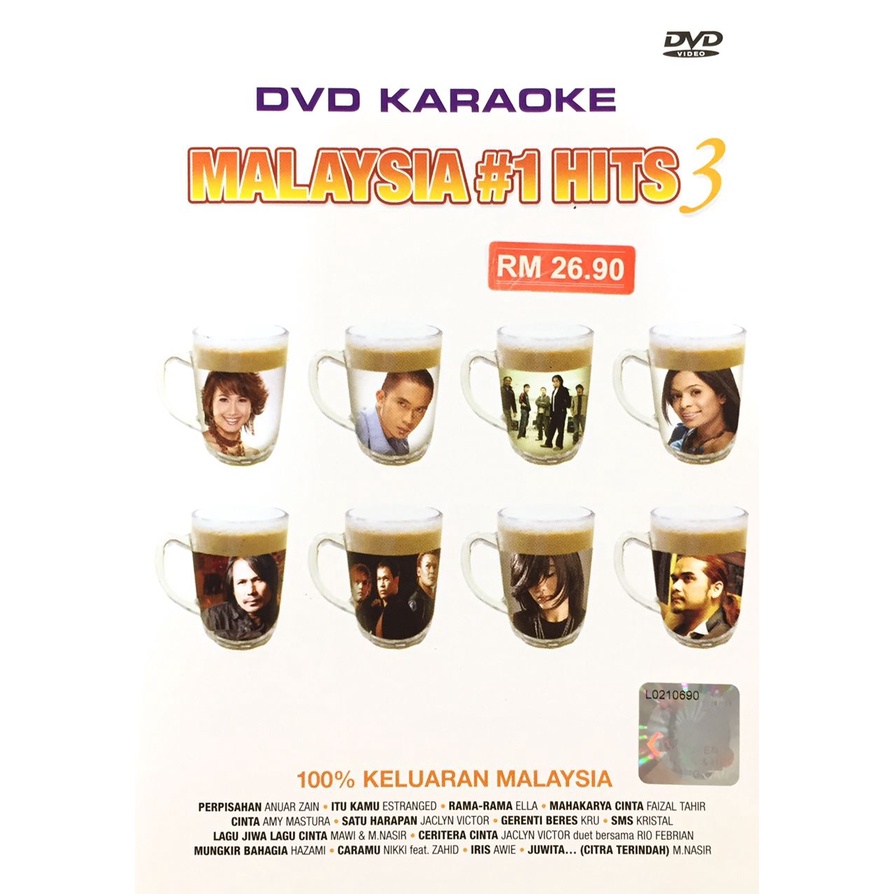 Malaysia #1 Hits 3 (MTV KARAOKE DVD) | Shopee Malaysia