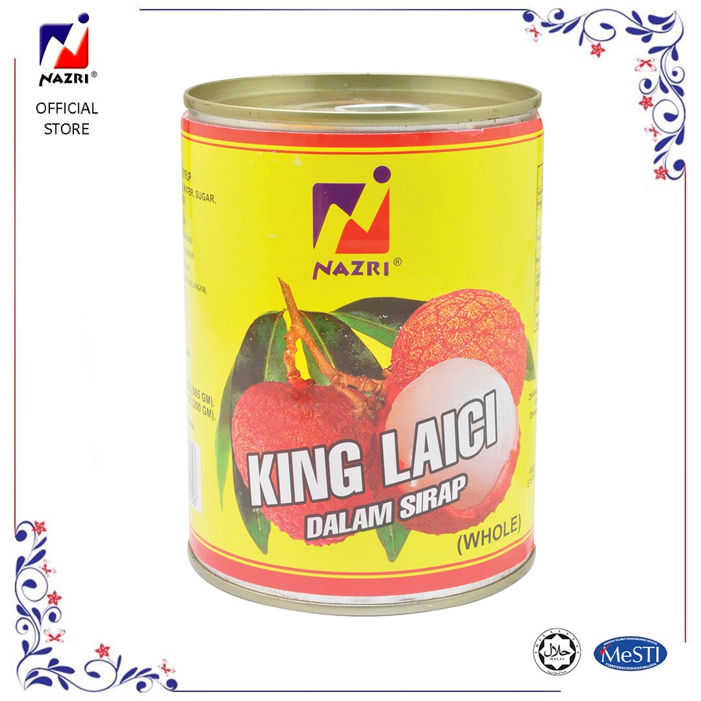 NAZRI King Laici dalam syrup (565g)/NAZRI King Lychee in heavy syrup ...