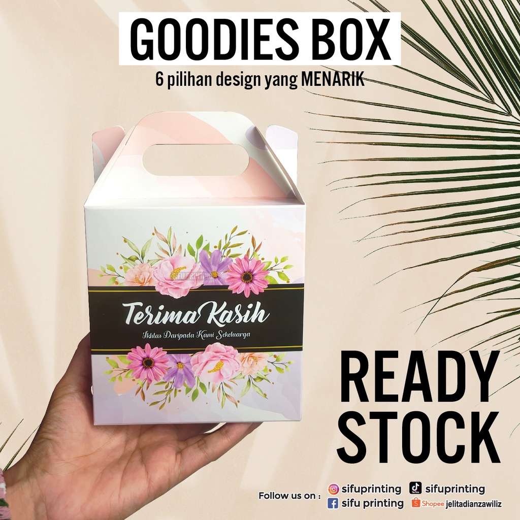 READY STOCK | DOORGIFT BOX | WEEDING BOX | HANDLE BOX | KOTAK BAHULU ...