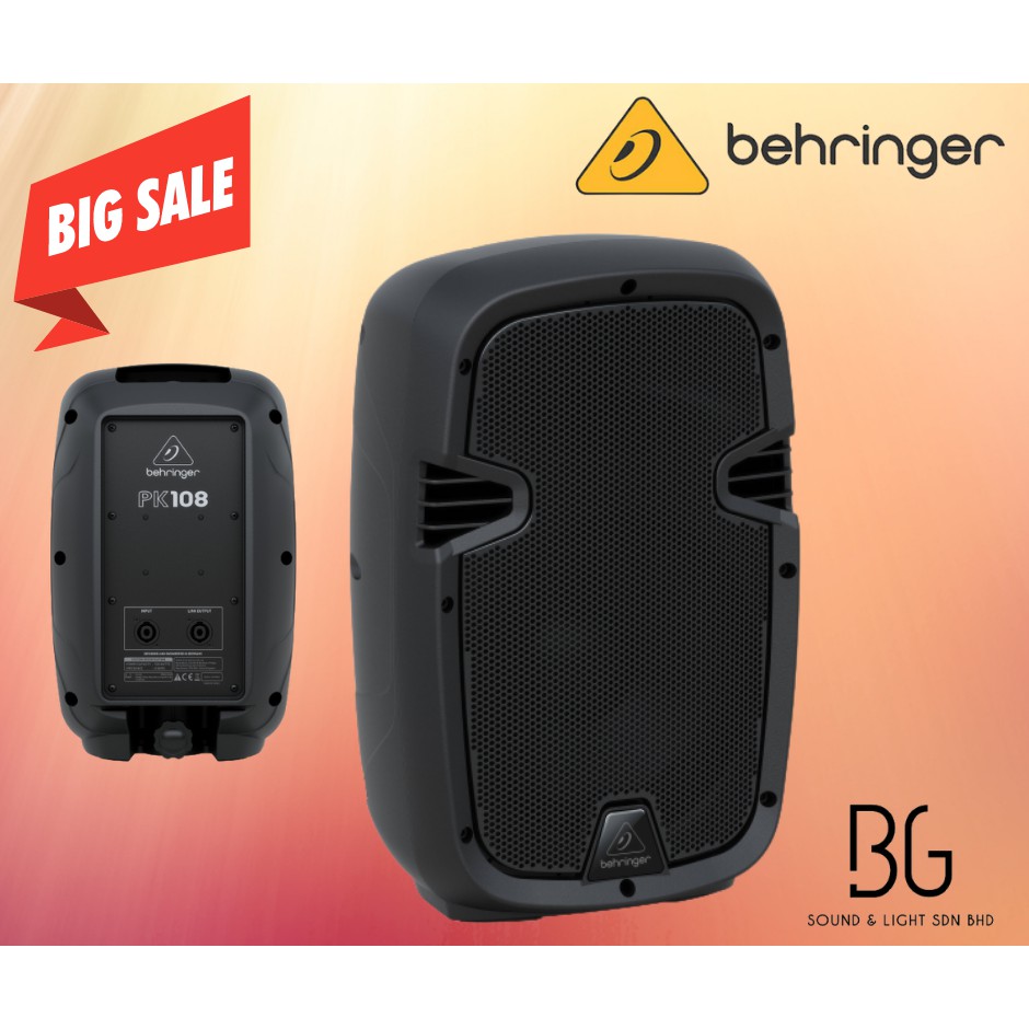 behringer pk108 Passive 350-Watt 8" PA Speaker System | Shopee Malaysia