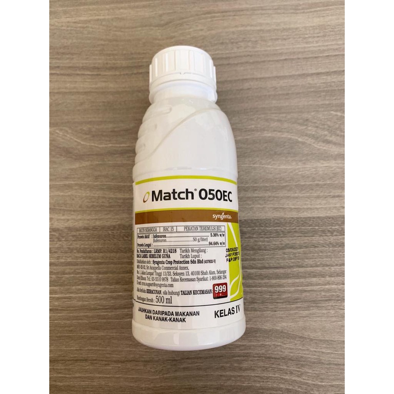 Match 050EC 500ml [Racun Serangga Telur Ulat] [Lufenuron 5.36% ...