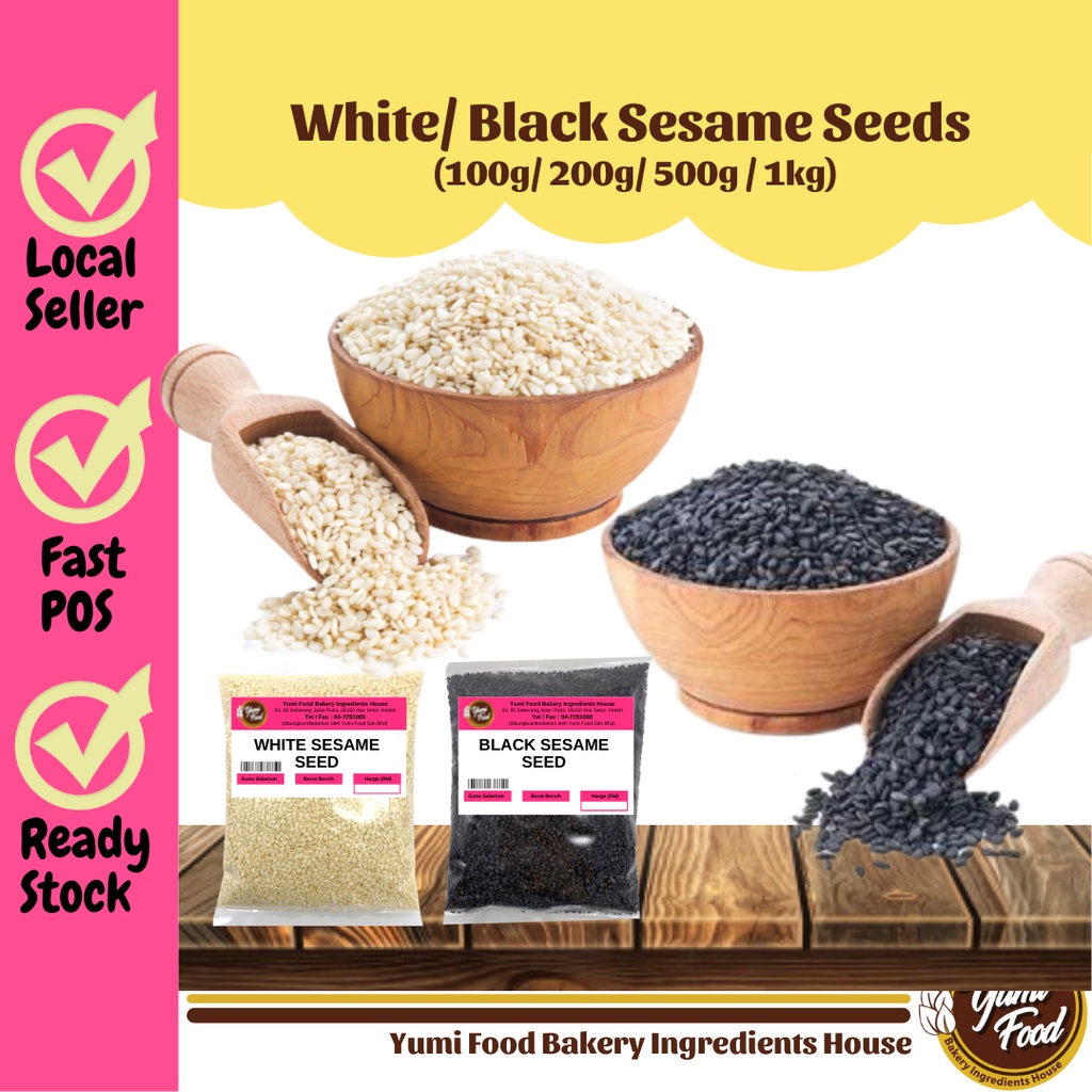 [READY STOCK] White Sesame Seeds/ Black Sesame Seeds/ Bijan Putih ...