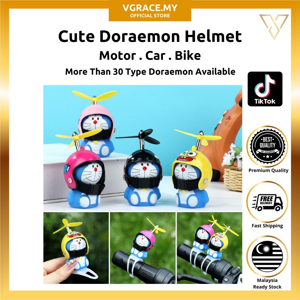 [Local Ready Stock] Doraemon Horn Light Bamboo Car Motor Grab FoodPanda ...
