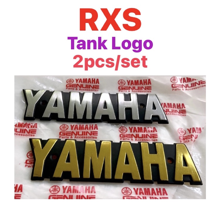 YAMAHA RXS TANK LOGO - 2 Pcs/SET (OET) // RXS115 RXS 115 FUEL TANK ...