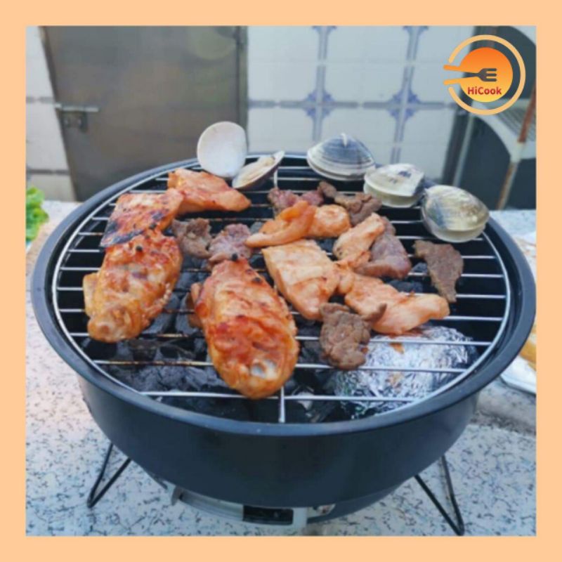 [Ready Stock] HICOOK Outdoor Round Mini Barbecue Stove BBQ Stove ...
