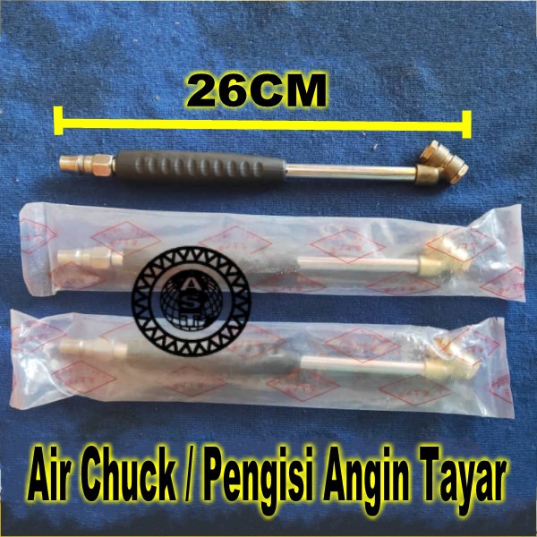 BARU ALAT PENGISI ANGIN TAMBAH ANGIN KEPALA METAL DUAL HEAD AIR CHUCK ...