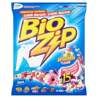 Bio Zip Powder Detergent 3.8kg | Shopee Malaysia