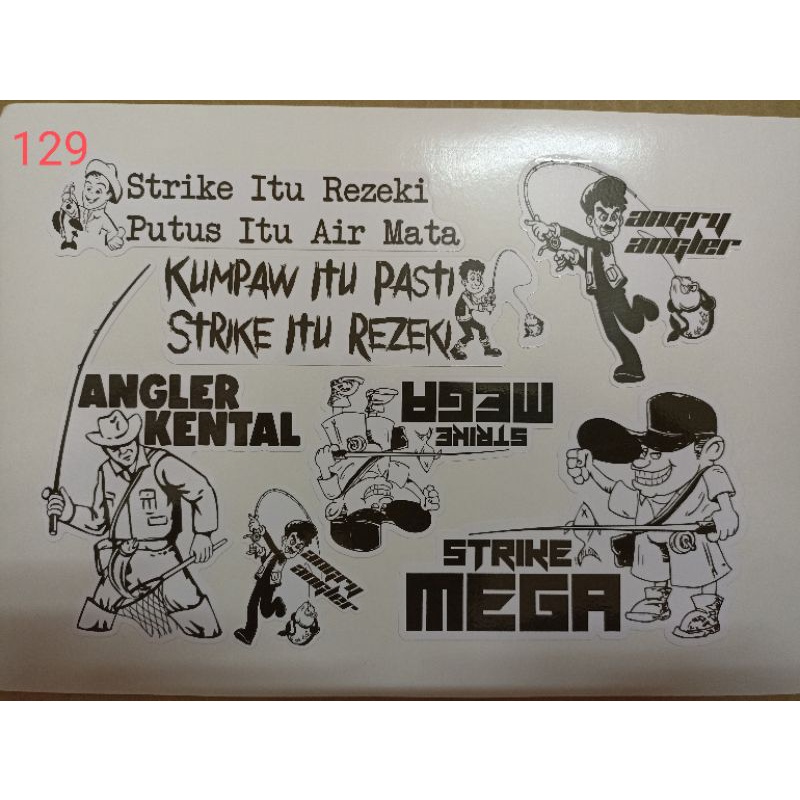 Stiker Pancing Kalis Air | Waterproof Fishing Sticker | Shopee Malaysia