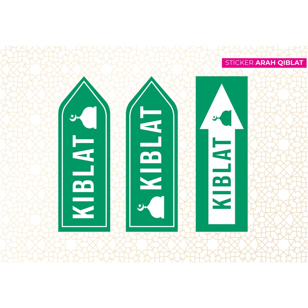 Sticker Penunjuk Arah Kiblat (4pcs) | Shopee Malaysia