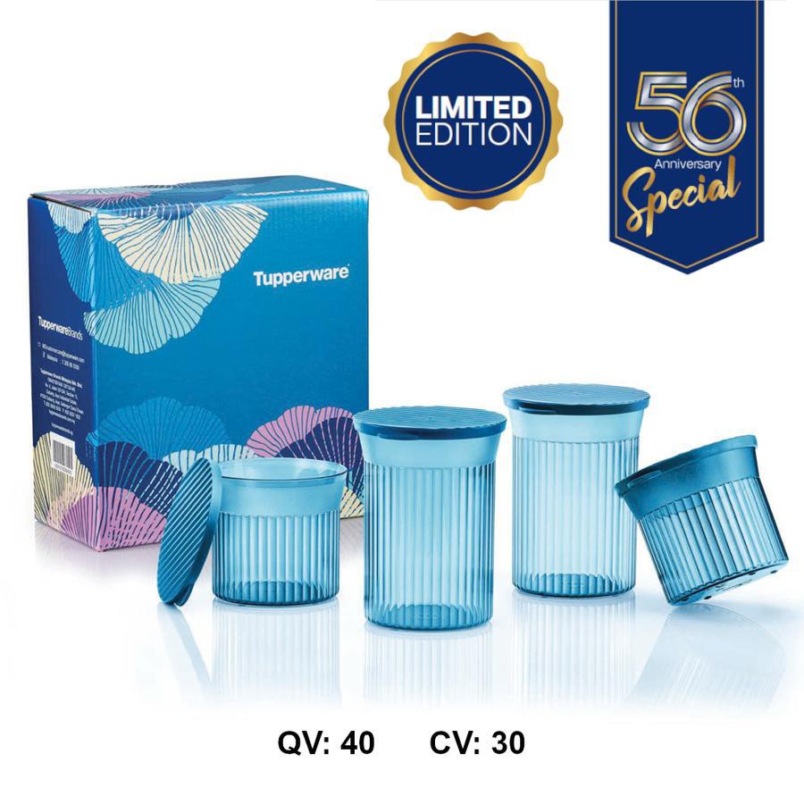 Original Tupperware Elegant Round Set (4s) | Shopee Malaysia