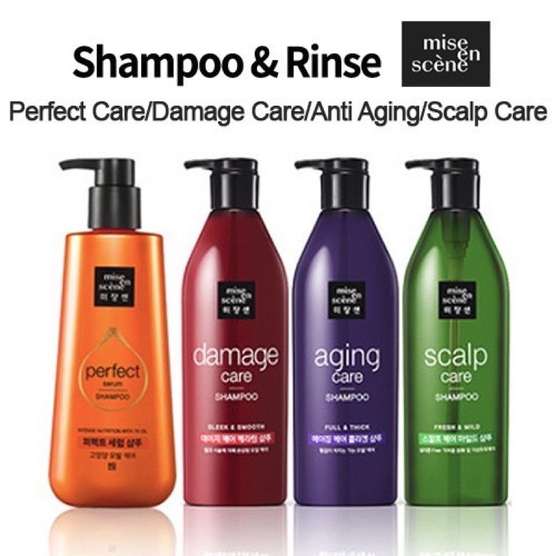 [MISE EN SCENE] - Shampoo & Conditioner {COMBO PACK} ~ (4 types ...