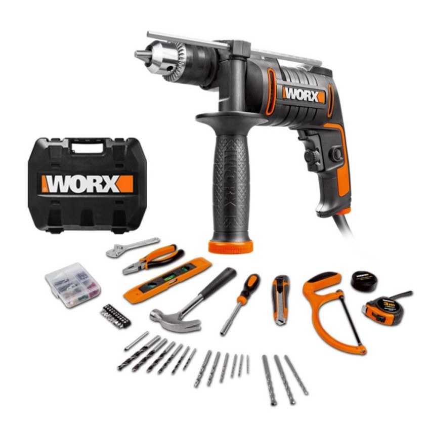 Worx tool box WX317.3 household tool set decorating impact drill Kit ...