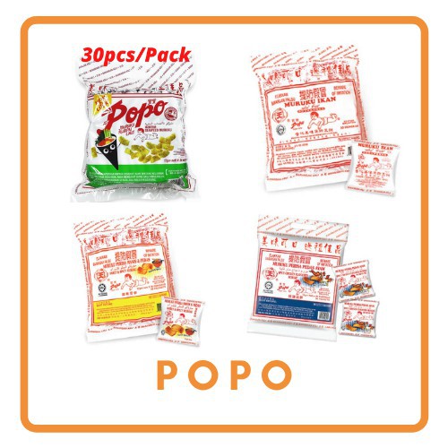 Popo Muruku Ikan Original, Sweet Spicy, Chicken Spicy & Seaweed ...