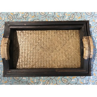 Dulang Hantaran Anyaman Mengkuang Dulang Raya Wooden Tray for Serving ...