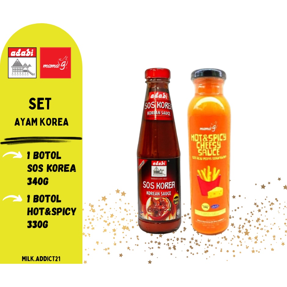 KOMBO SOS KOREA ADABI + HOT&SPICY CHEESY MAMA G | Shopee Malaysia