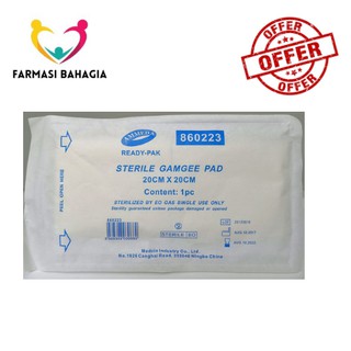 AMMEDA STERILE GAMGEE PAD (10CM x 20CM / 20CM x 20CM) 1 PIECE | Shopee ...