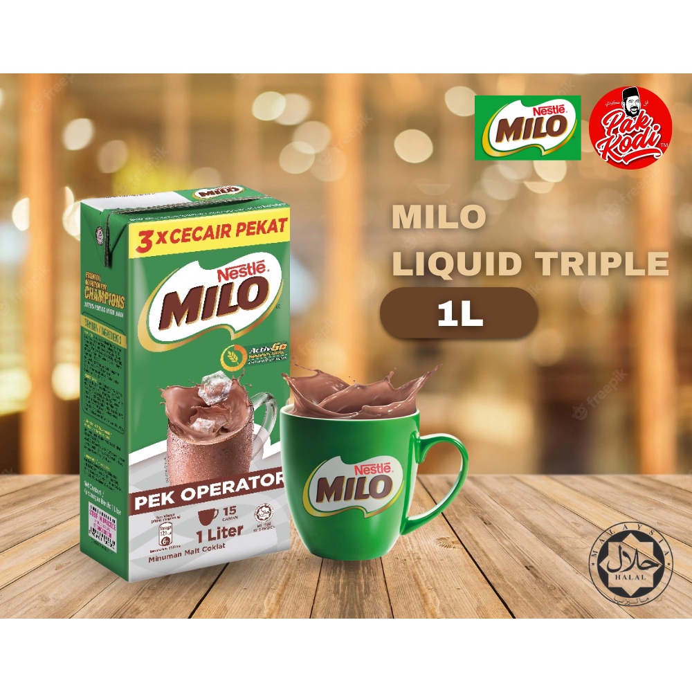 MILO Liquid Tripple 1L Concentrate ( Party ) | Shopee Malaysia