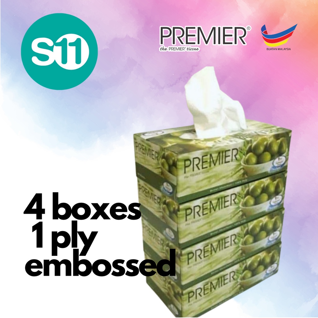 Premier Tisu Muka 1lapis 2lapis / Face Tissue 1ply 2ply | Shopee Malaysia