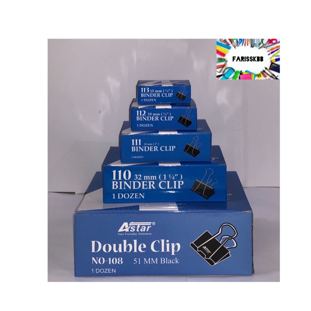 ASTAR BINDER CLIPS 51MM | Shopee Malaysia