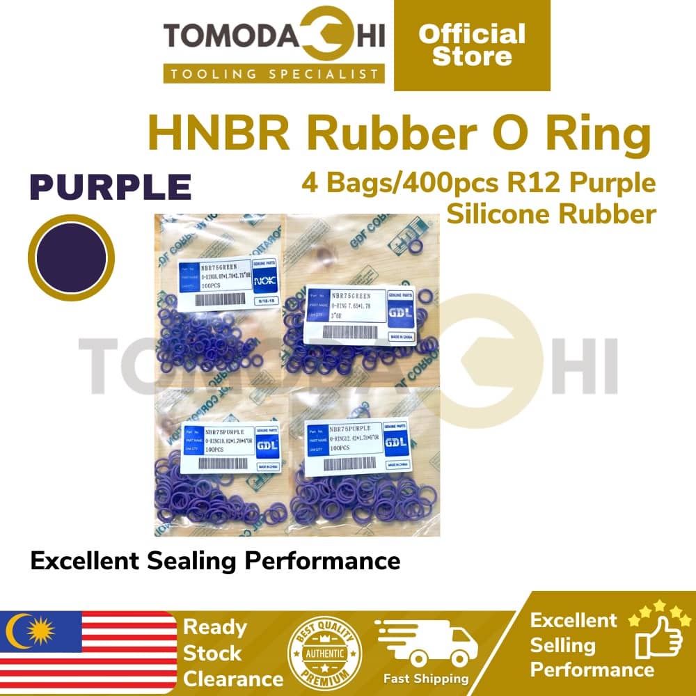 (Ready Stock) Rubber Oring, HNBR, R12, 4box/set,Purple Colour. | Shopee ...