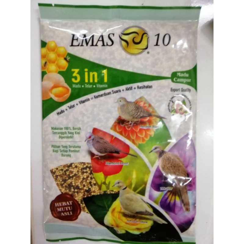 Emas10 Merbuk Bird Food 3in1Madu Campur 300G | Shopee Malaysia