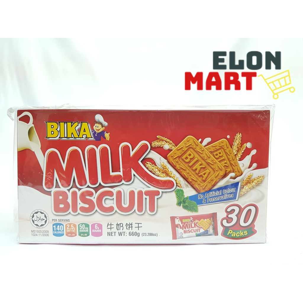 BIKA Milk Biscuit - No Artificial Colour & Preservatives (30 packs ...