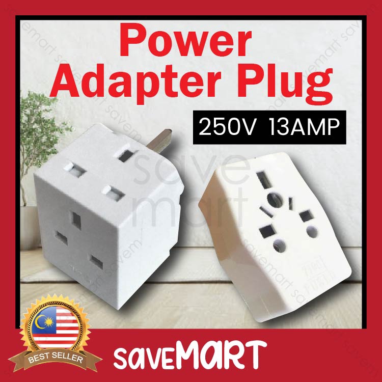 ORIGINAL Socket 3 Pin Plug Adapter And Universal Multi Adapter | Shopee ...