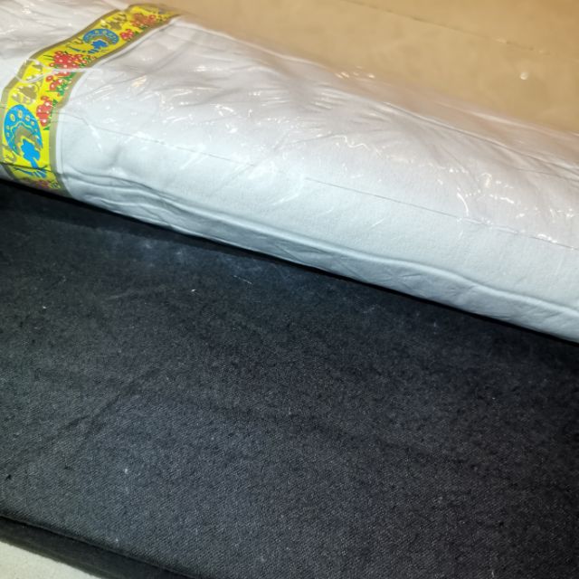 KAIN KAPAS KOSONG/COTTON FLANNEL PLAIN 36"(BLACK & WHITE) | Shopee Malaysia