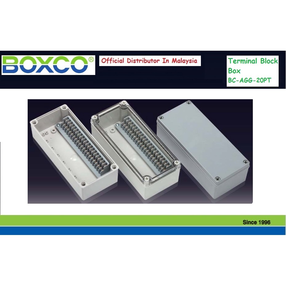 BOXCO KOREA BC-AGG-20PT Terminal Block Box/Junction Box (Grey)(Opaque ...