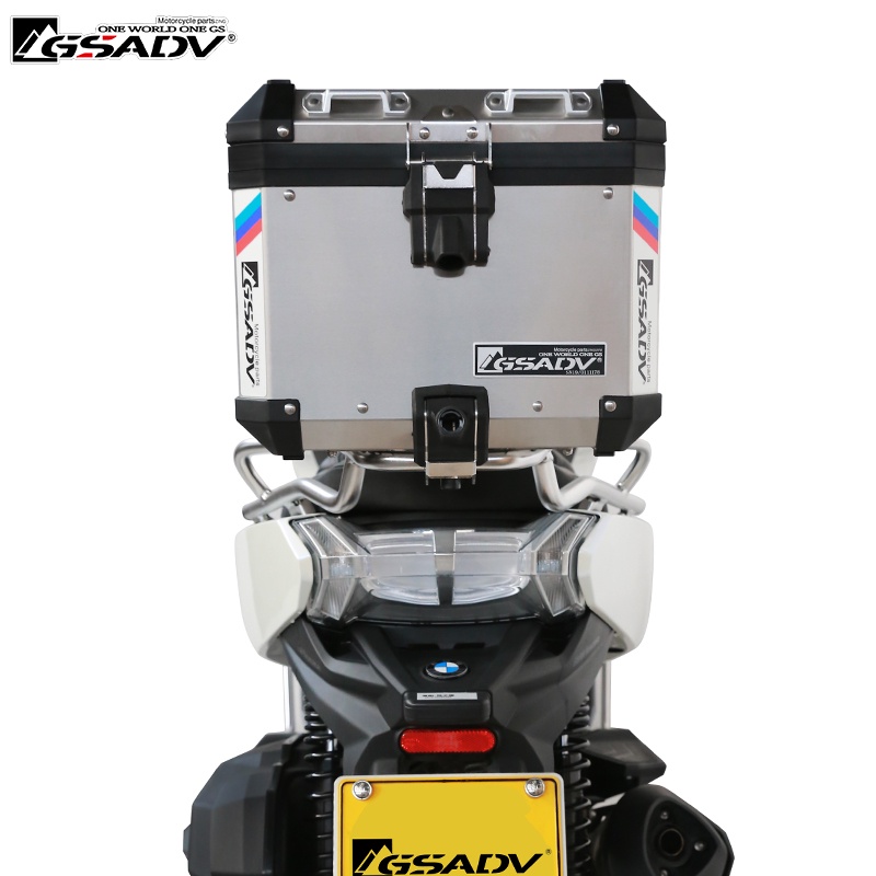 GSADV BMW C400GT Motorcycle Top Box Aluminium With Stainless Steel Rack ...