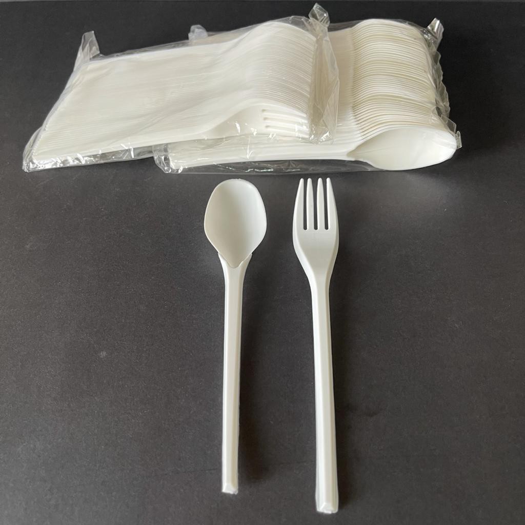 PLASTIC SPOON & FORK 6.5" -SUDU PLASTIK / GARPU PLASTIK (50'S) | Shopee ...
