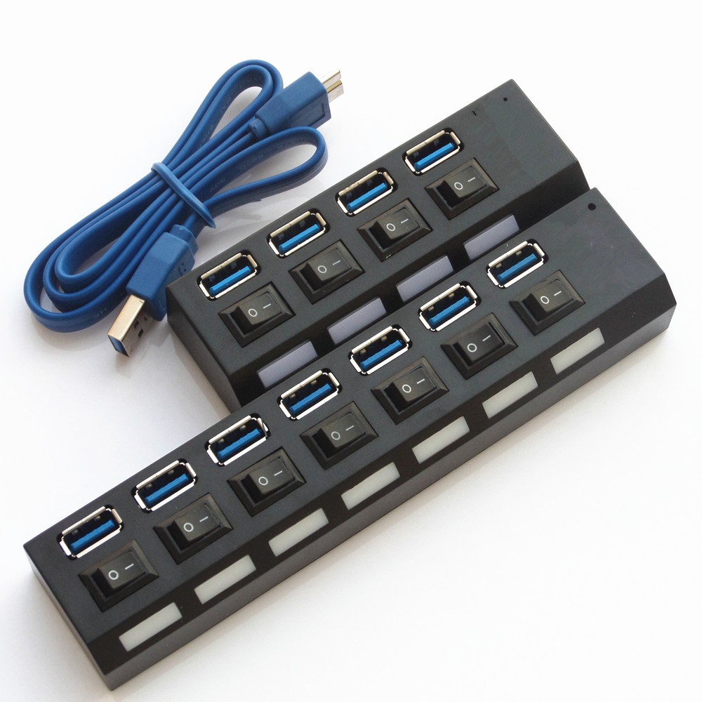2.0 USB Hub 4/7 Ports USB Charger Extension with Switch | Shopee Malaysia