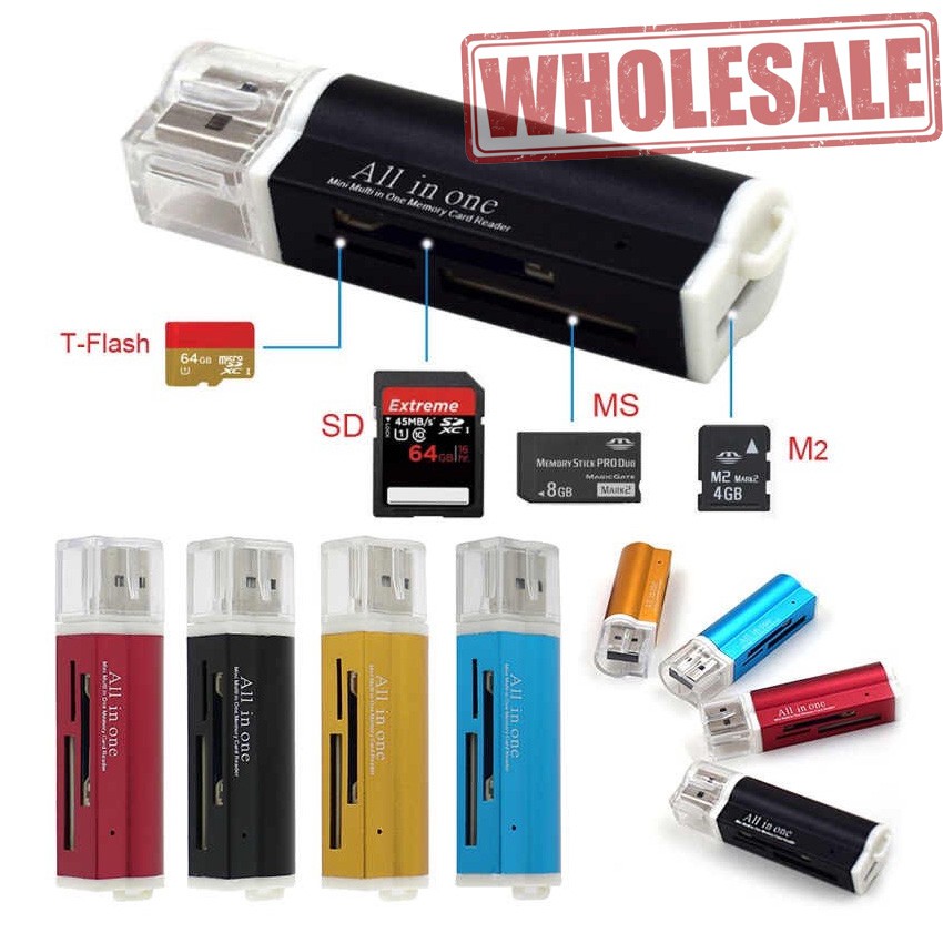 USB Flash Memory All In One Multi-Function Card Reader Writer Memory ...
