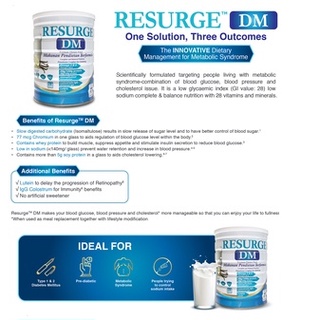 Resurge DM Vanilla / DM Coffee/ Gold Vanilla/ Multigrain 850g/ 8 ...