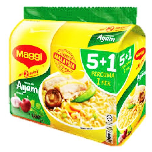 Maggi 2 Minute Chicken Instant Noodles (5+1/5 ) x 77g | Shopee Malaysia