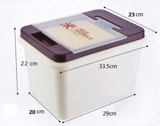Bekas simpan Beras 15 kg | Shopee Malaysia