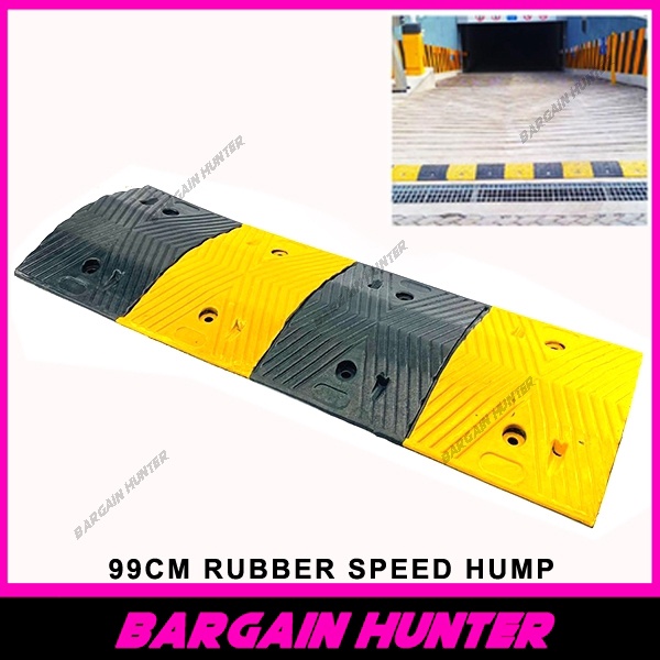 99cm Rubber Speed Hump Speed Bump Bonggol Laju Getah 99cm or 1 Pair End ...