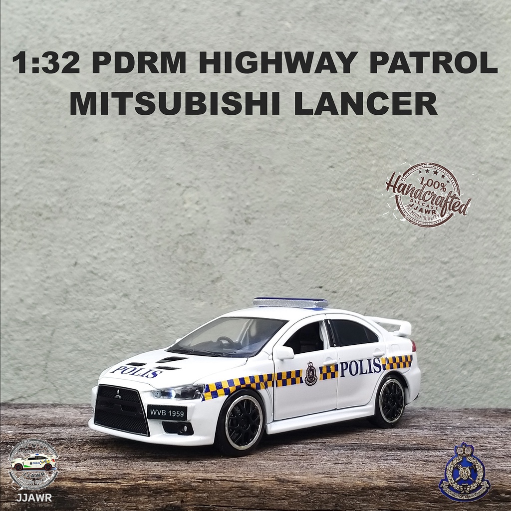 POLIS LANCER: 1:32 Mitsubishi Lancer Highway Patrol Peronda Lebuhraya ...