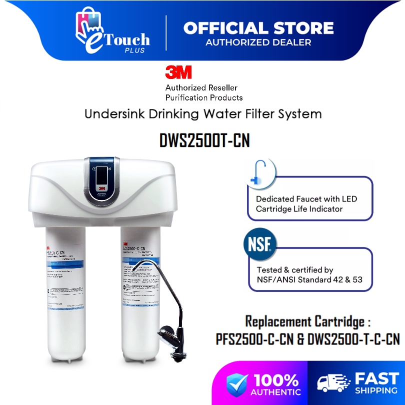 [Free Shipping] 3M Under Sink Water Filter DWS2500T-CN / Indoor Water Filter | Shopee Malaysia