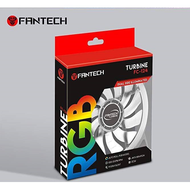 Fantech FC-124 Turbine Dual Side Illuminated Case Fan | Shopee Malaysia
