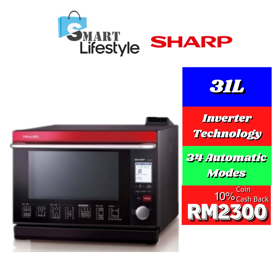Sharp Healsio Superheated Steam Oven AX1600VMR | Shopee Malaysia