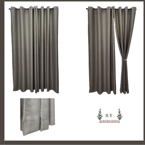 B5 Ready Made Curtain! 90%Blackout Siap Jahit Langsir(Free Cangkuk ...