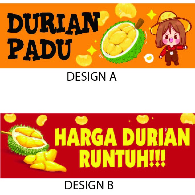 BANNER DURIAN MUSANG KING / DURIAN KAMPUNG / BANNER DURIAN D24 | Shopee ...